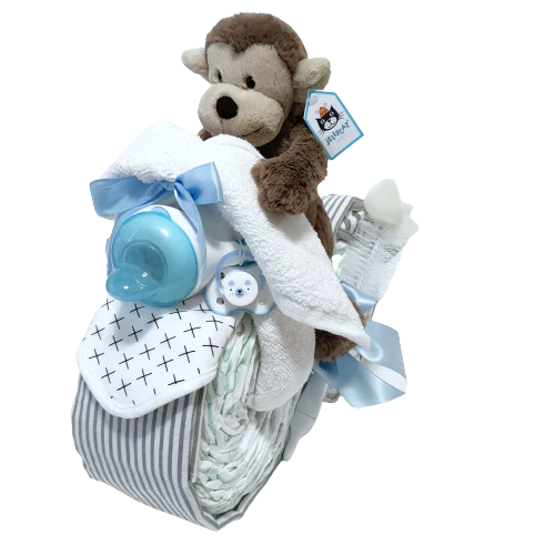 Revved Up Fun: Creating a Motorbike Nappy Cake for Your Baby Boy ...
